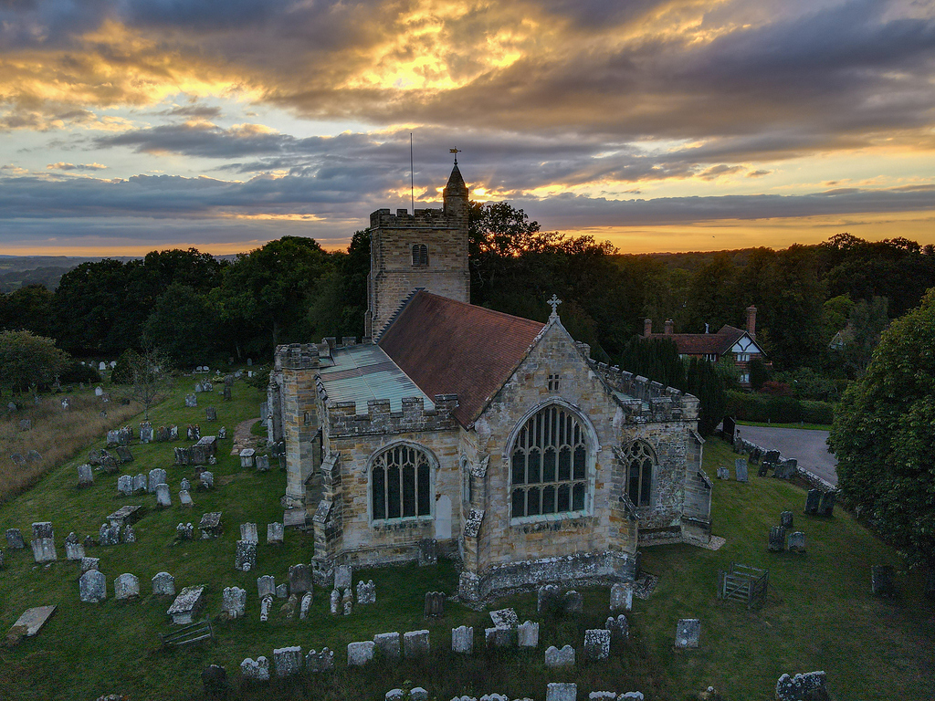 First photos from Mavic 2 Air local church - Benenden Kent - Photos by ...