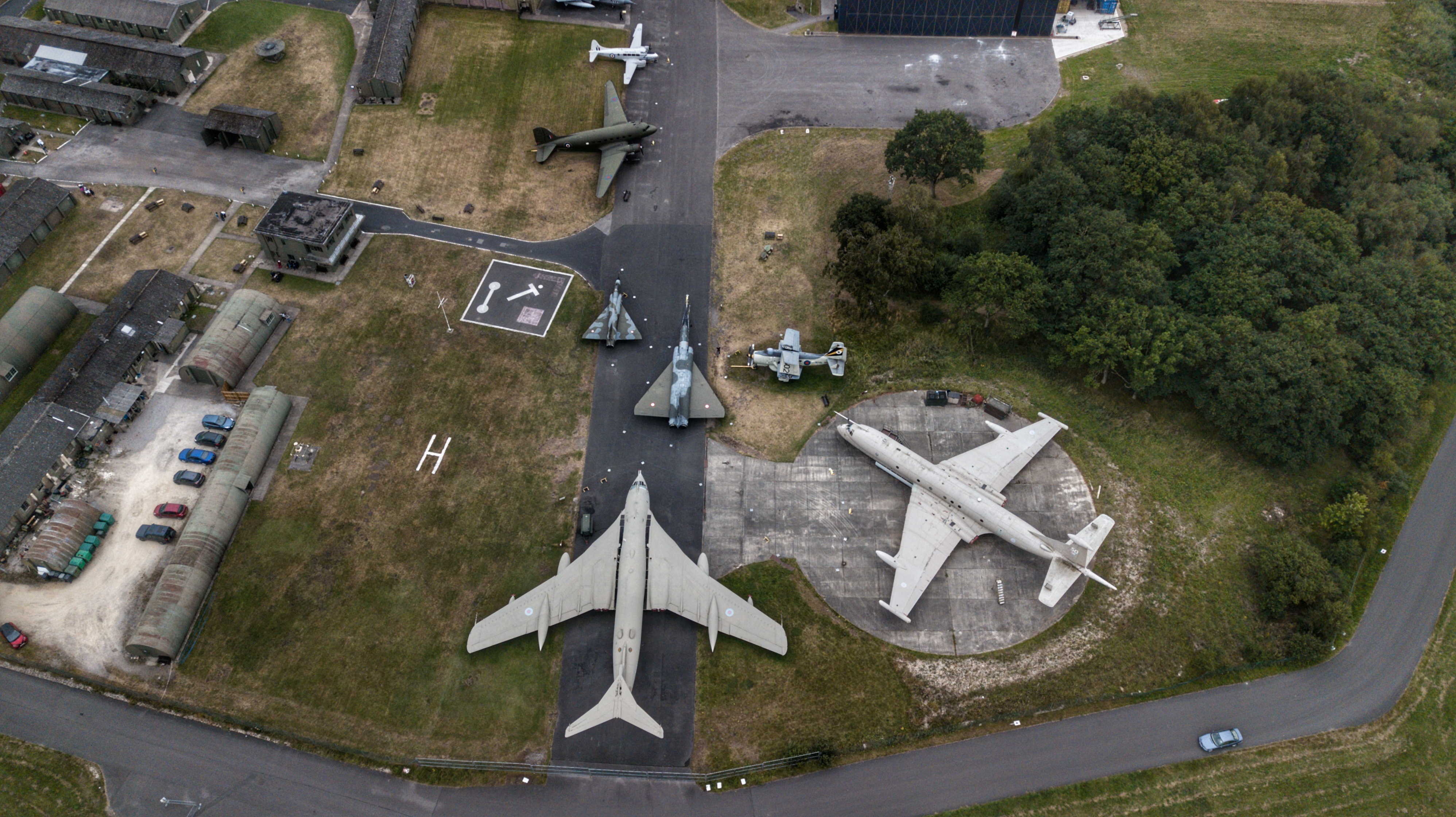 Elvington airfield - Photos by Drone - Grey Arrows Drone Club UK