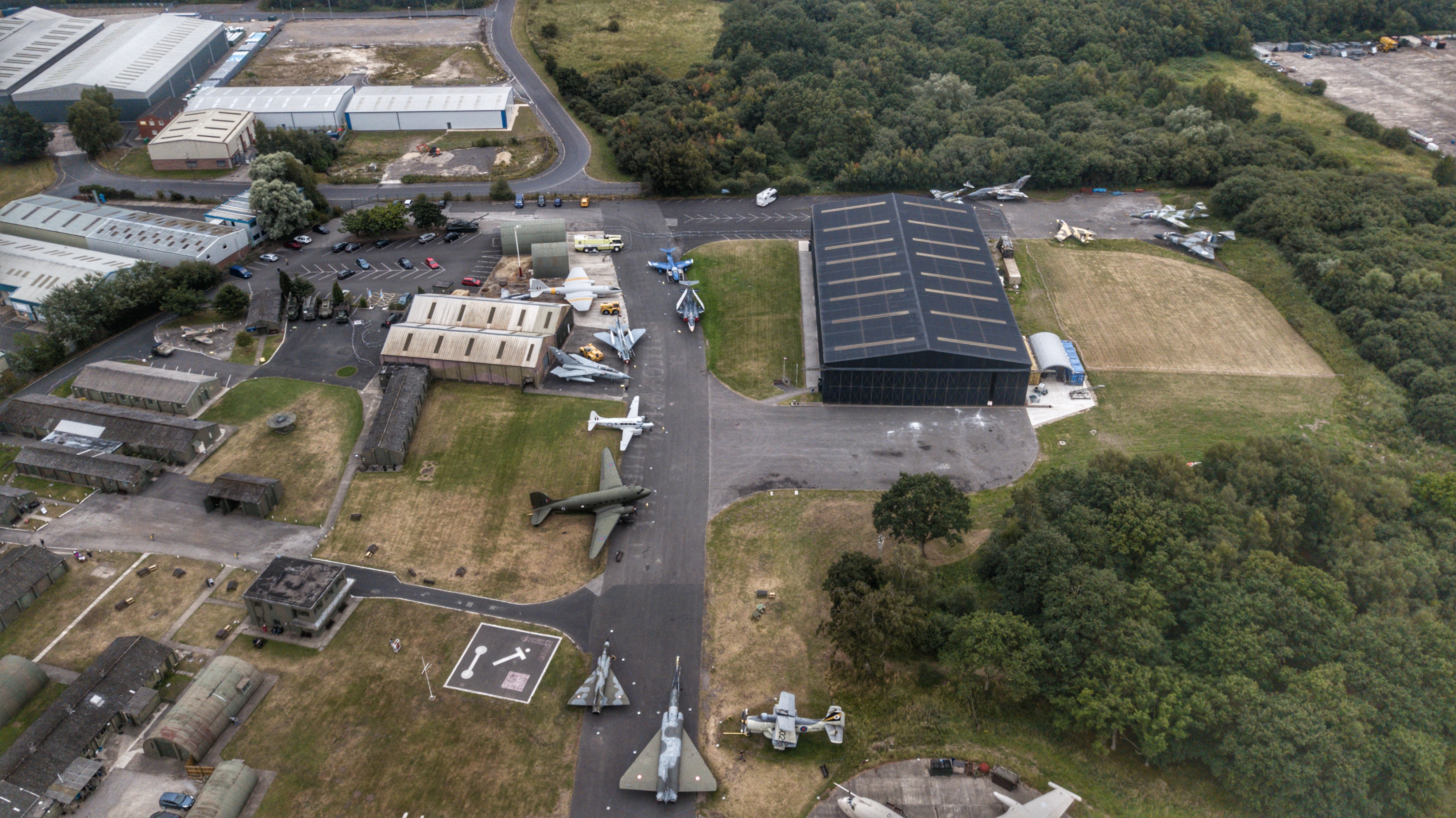 Elvington airfield - Photos by Drone - Grey Arrows Drone Club UK